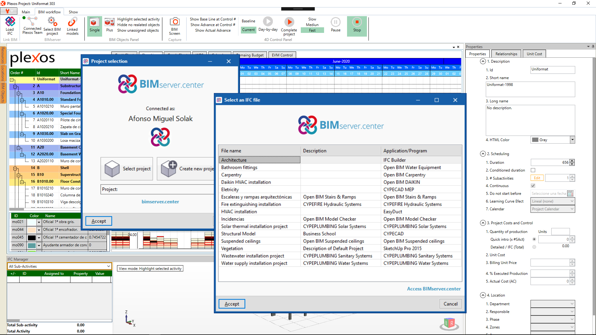 The integration of Plexos Project® into BIMserver.center expands the ...
